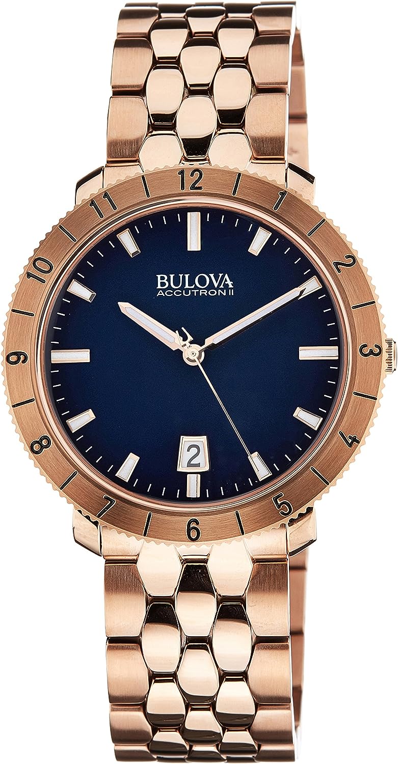 Stylish and Sophisticated: Bulova Accutron II Rose Gold Watch - Watch ...